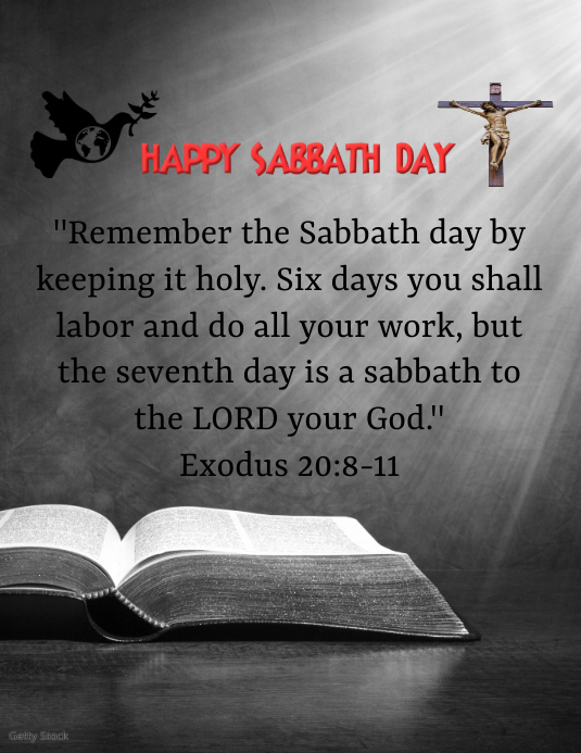 Happy Sabbath Day Template | PosterMyWall