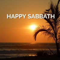Happy Sabbath Template | PosterMyWall