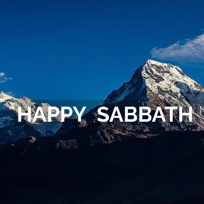 Happy Sabbath Template | PosterMyWall