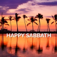 Happy Sabbath Template | PosterMyWall
