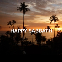 Happy Sabbath Template | PosterMyWall