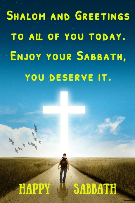 Happy Sabbath Template | PosterMyWall