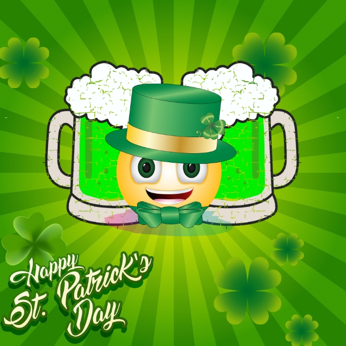 Happy Saint Patrick's Day Post Template | PosterMyWall