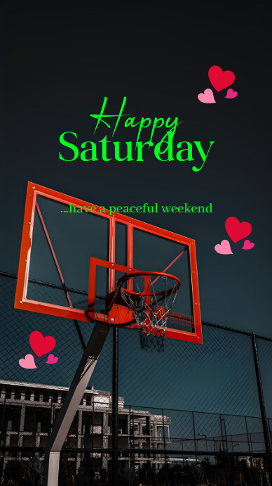 Plantilla de Happy Saturday template design | PosterMyWall