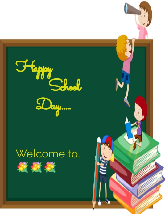 Happy school day Template | PosterMyWall