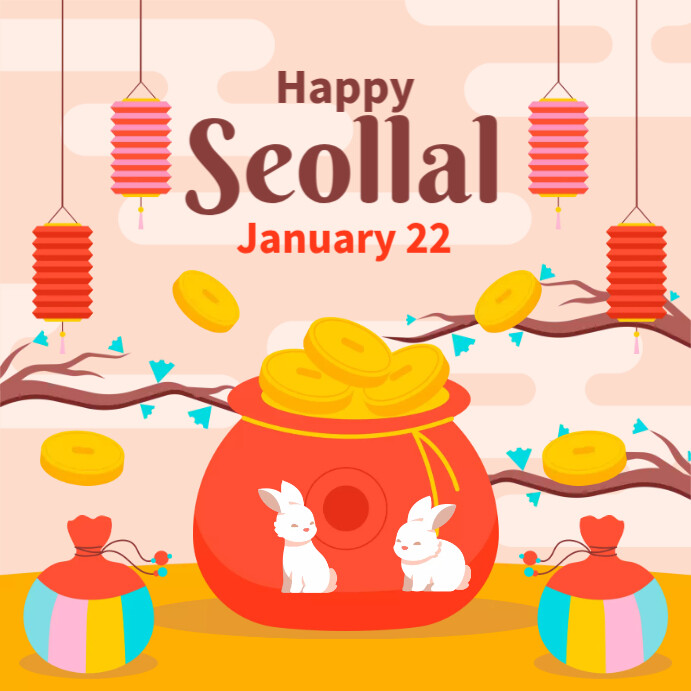 Happy Seollal Template | PosterMyWall