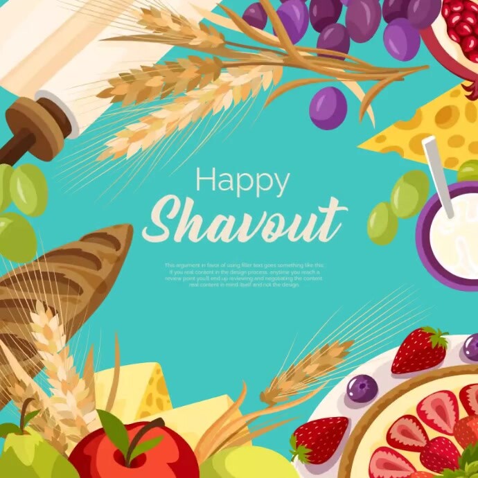 Copy of Happy Shavout | PosterMyWall