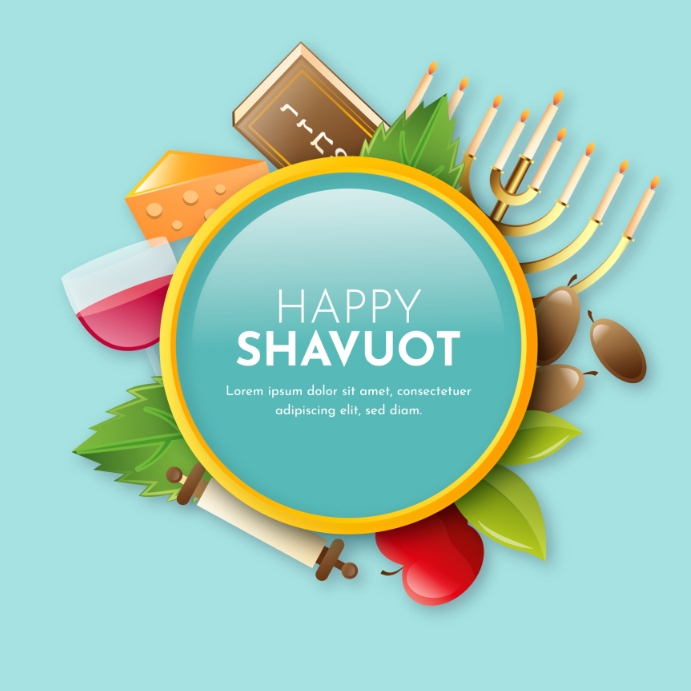 Happy Shavuot design flyer Template | PosterMyWall
