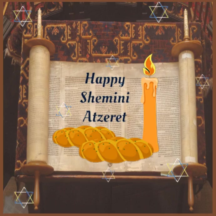 Plantilla de happy shemini atzeret instagram post | PosterMyWall