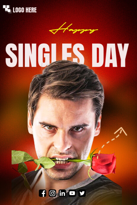 happy singles day 2024 Template | PosterMyWall