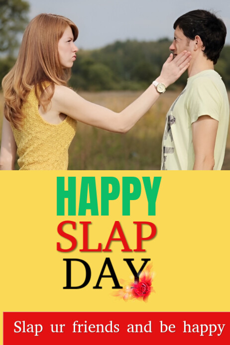Happy slap day Template | PosterMyWall