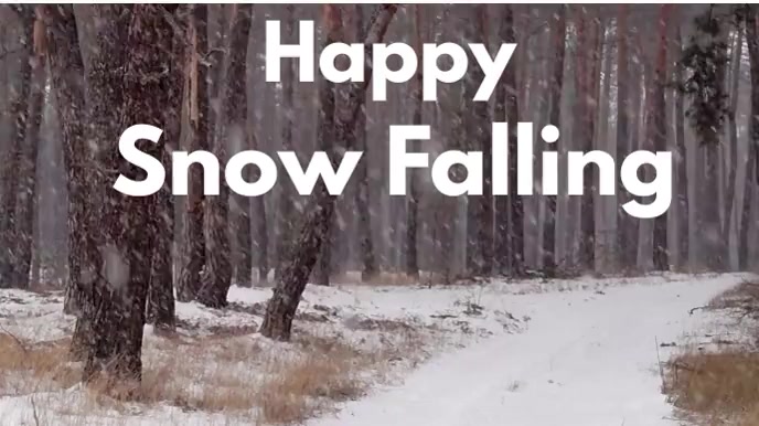 Happy snow falling digital video audio templa Template | PosterMyWall