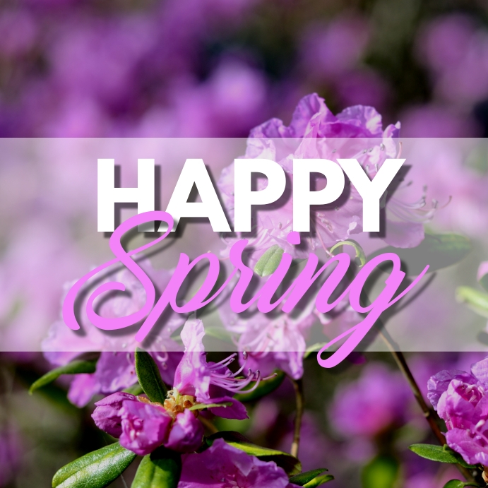 HAPPY SPRING 5 Template | PosterMyWall