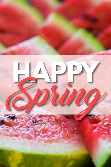 HAPPY SPRING 7 Template | PosterMyWall