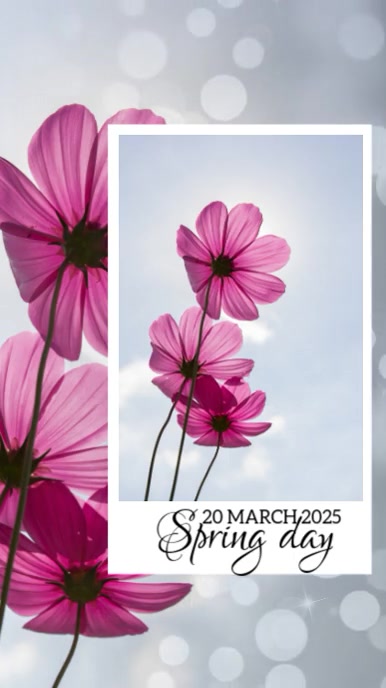 happy spring announcement online design template | PosterMyWall