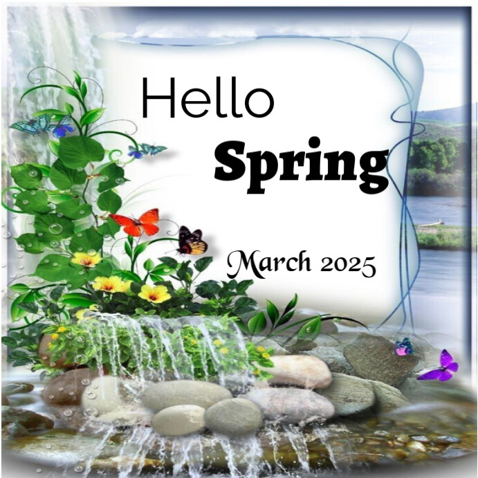Happy spring card Template | PosterMyWall