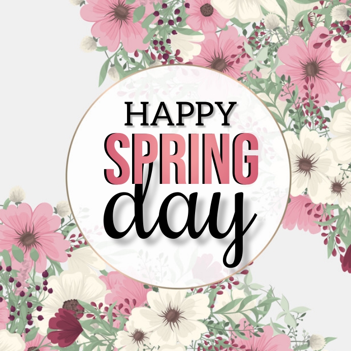 HAPPY SPRING DAY CARD AD TEMPLATE | PosterMyWall