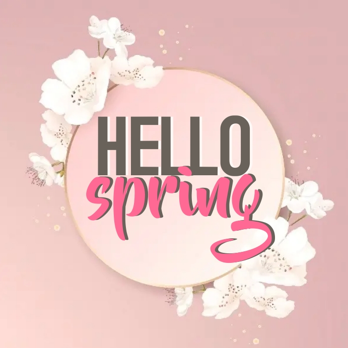 happy SPRING day WISHES BANNER Template | PosterMyWall