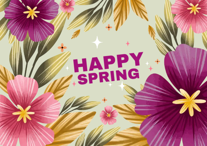 Plantilla de Happy Spring | PosterMyWall