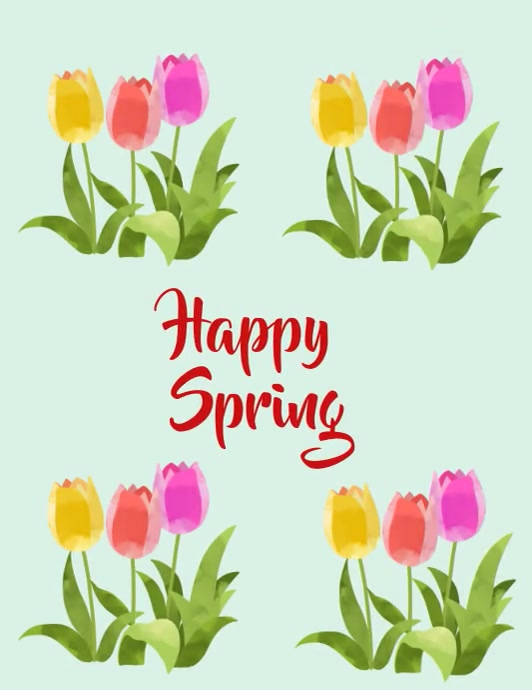 happy Spring Template | PosterMyWall