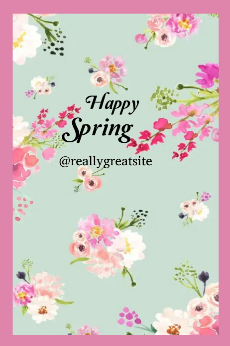 happy spring Template | PosterMyWall