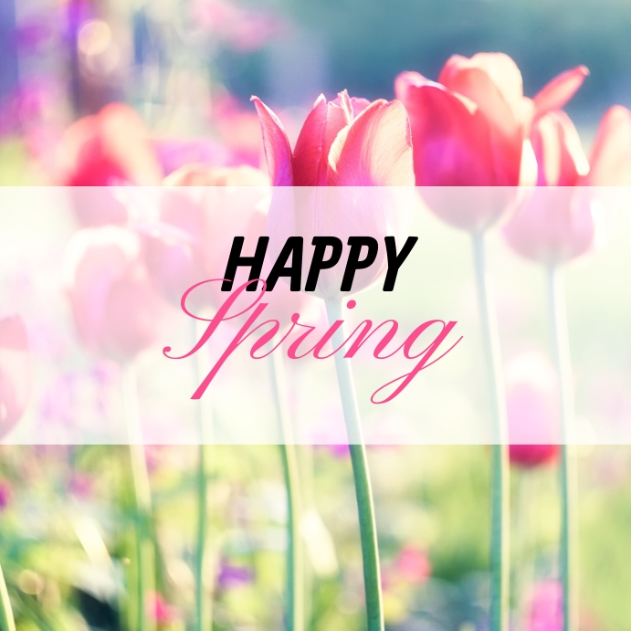 happy spring Template | PosterMyWall