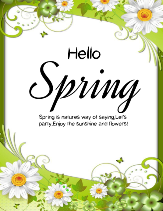 Happy spring season template 2026 | PosterMyWall
