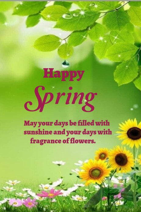 Copy of Happy spring template 2025 | PosterMyWall