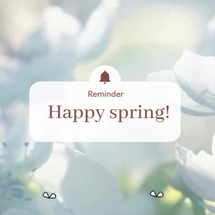 Happy Spring Video Template | PosterMyWall