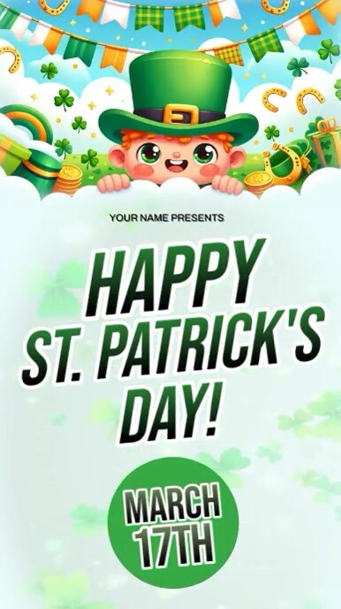 happy st patrick's day instagram post Template | PosterMyWall