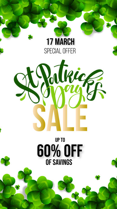 Copy of happy st. patrick's day online sale template | PosterMyWall