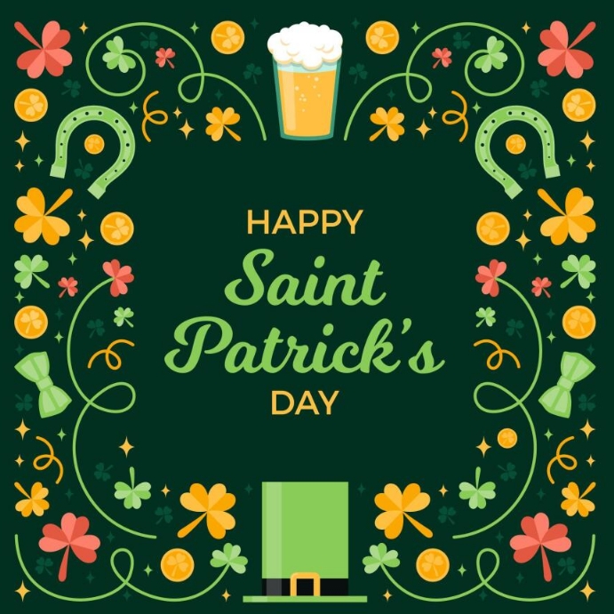 HAPPY ST. PATRICK'S DESIGN TEMPLATE | PosterMyWall