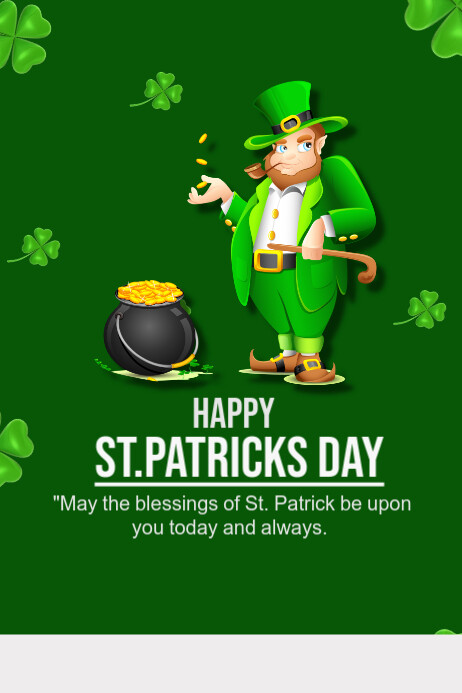 Happy St. Patricks Day Poster Template | PosterMyWall