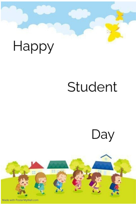Happy Student day Template | PosterMyWall