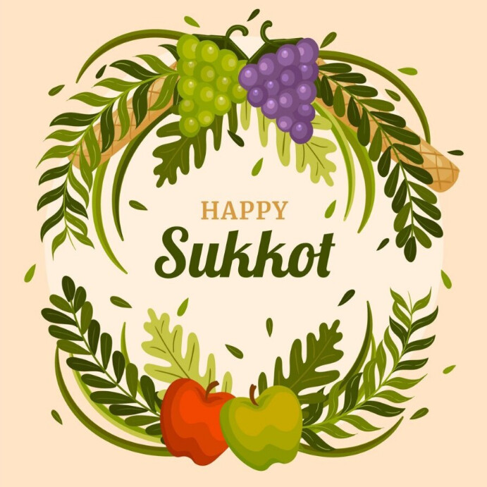 Happy Sukkot Feast Post Template | PosterMyWall