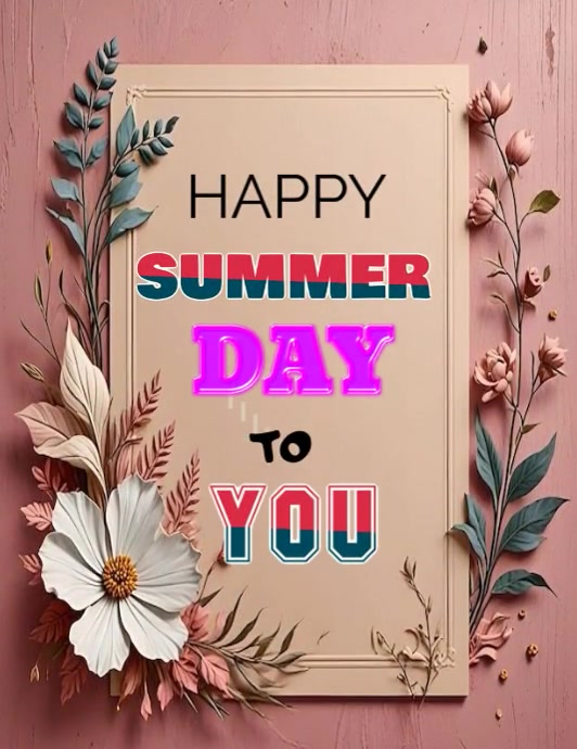 happy summer day Template | PosterMyWall