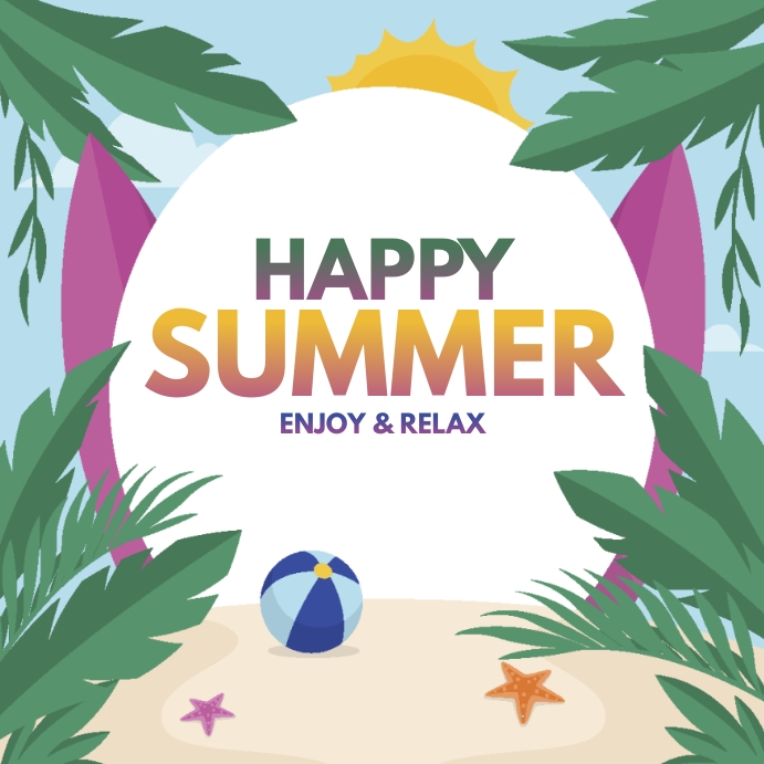 Copy of Happy Summer | PosterMyWall
