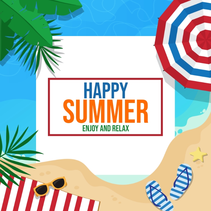 Plantilla de Happy Summer | PosterMyWall