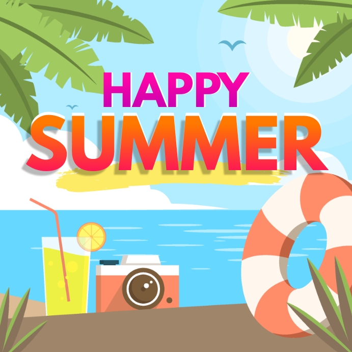 Plantilla de Happy Summer | PosterMyWall