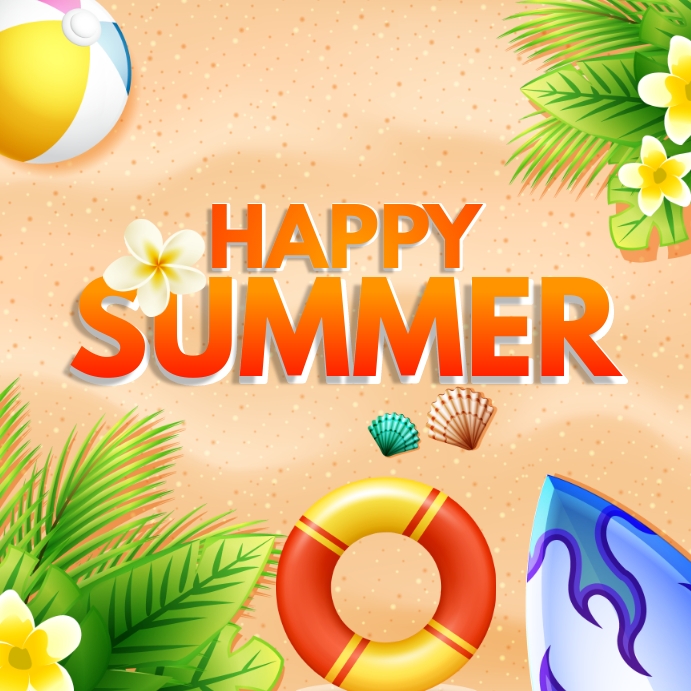 Plantilla de Happy Summer | PosterMyWall