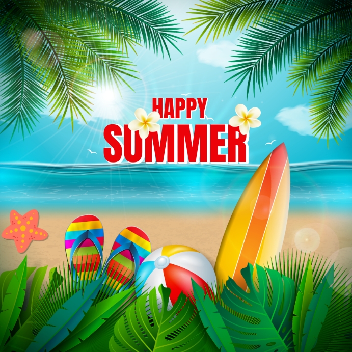 Plantilla de Happy Summer | PosterMyWall