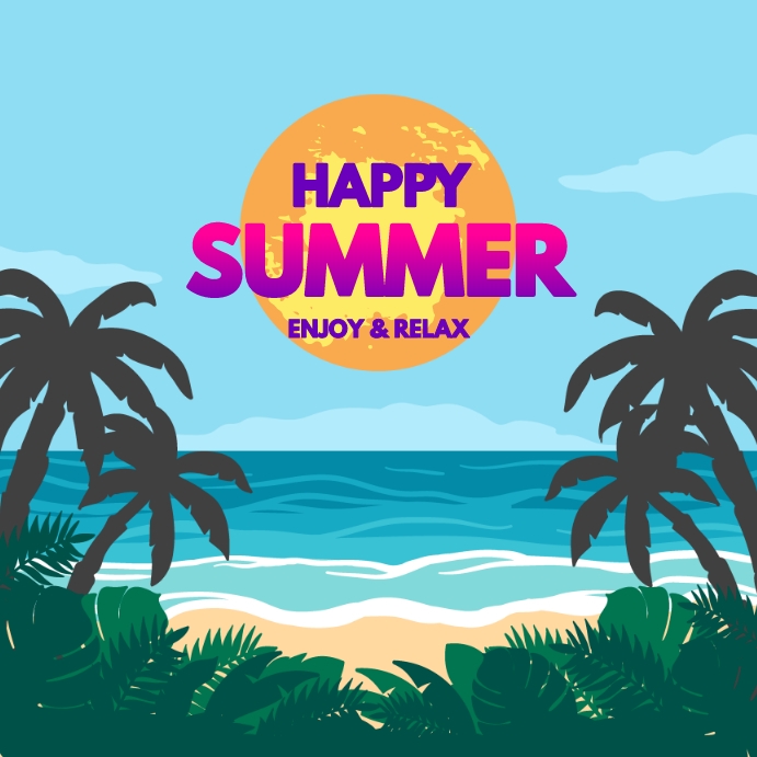 Plantilla de Happy Summer | PosterMyWall