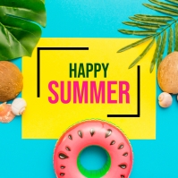 Happy summer template instagram post | PosterMyWall