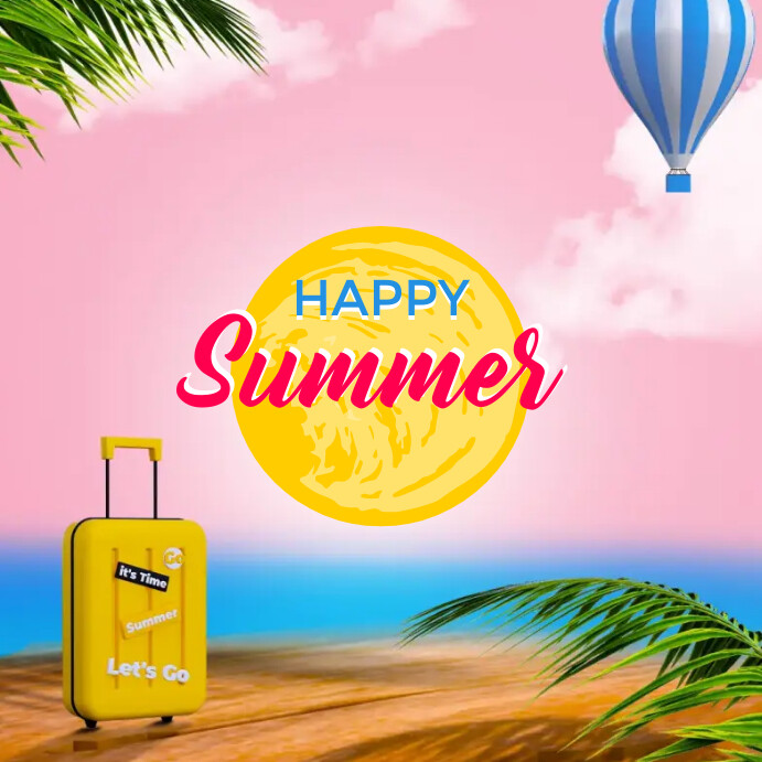 Plantilla de Happy Summer | PosterMyWall