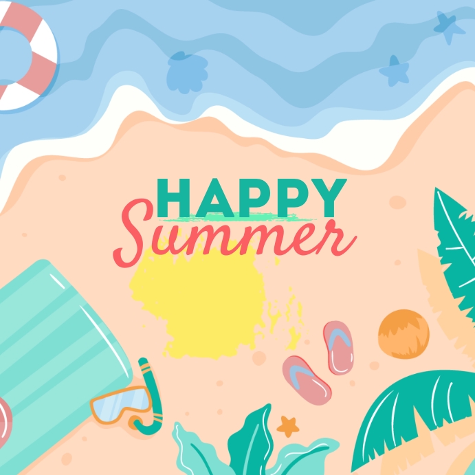 Plantilla de Happy Summer | PosterMyWall