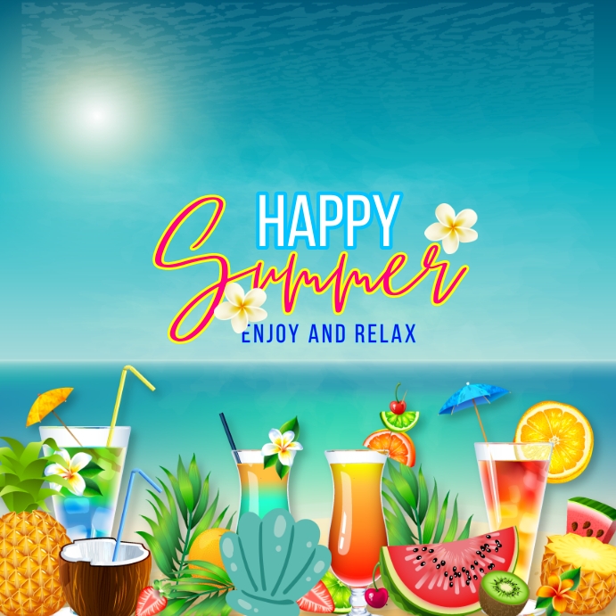 Plantilla de Happy Summer | PosterMyWall