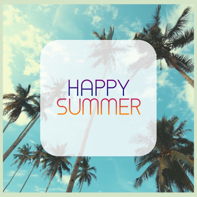 Modèle Happy Summer | PosterMyWall