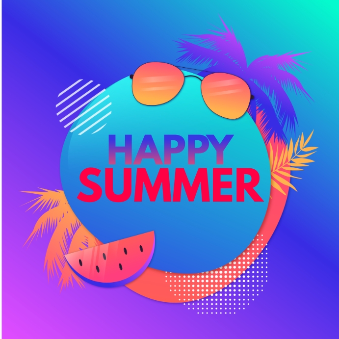 Plantilla de Happy Summer | PosterMyWall