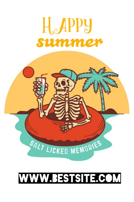 happy summer poster Template | PosterMyWall