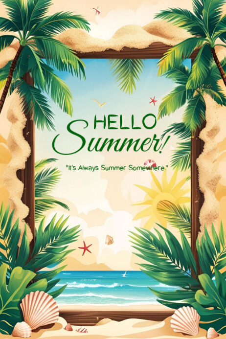 Happy Summer Template 2025 | PosterMyWall
